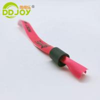 China Custom Polyester Woven Ribbon Wristband 350x15mm with Plastic Slide Lock for Events for sale