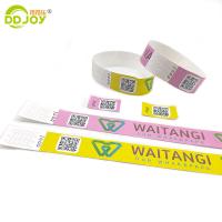 China Custom Tyvek Wristband 250x25mm for Festival Events Admission Durable Waterproof for sale