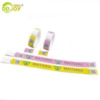 China Custom Tyvek Wristband 250x25mm for Festival Events Admission Durable Waterproof for sale