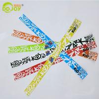 China Tear-Resistant Waterproof DuPont Tyvek Paper Wristband 250x25mm for Events for sale