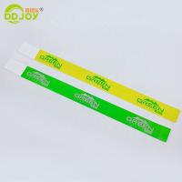 China Tear-Resistant Waterproof DuPont Tyvek Paper Wristband 250x25mm for Events for sale