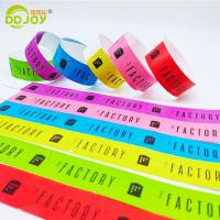 China Tear-Resistant Waterproof DuPont Tyvek Paper Wristband 250x25mm for Events for sale