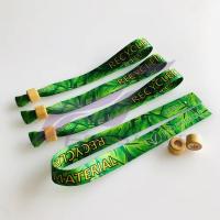 China Custom Logo Polyester Wristbands 350x15mm for Events Festivals Parties in Multiple Colors for sale