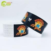 China Tear-Resistant Waterproof DuPont Tyvek Paper Wristband 250x25mm for Events for sale