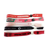 China Custom Logo Polyester Festival Wristband 350x15mm Waterproof Secure Lock for Events for sale
