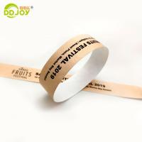 China Custom Logo Waterproof Tyvek Wristband 250x19mm for Event Management for sale