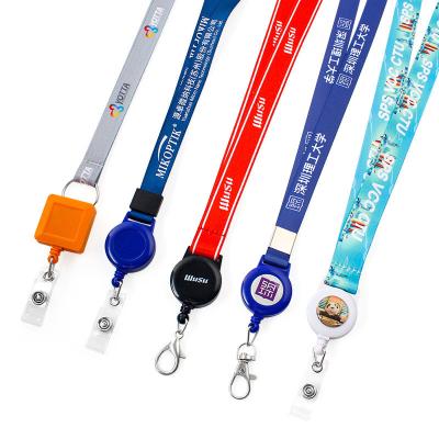 China Custom Polyester Jacquard Sublimation Neck Lanyard 2cm Width 90cm Length for Gifts for sale