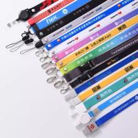 China Custom Polyester Jacquard Sublimation Neck Lanyard 2cm Width 90cm Length for Gifts for sale