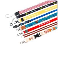 China Custom Polyester Jacquard Sublimation Neck Lanyard 2cm Width 90cm Length for Gifts for sale