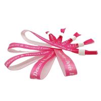 China Custom Polyester Woven Wristband 350x15mm for Events Festivals Promotions for sale