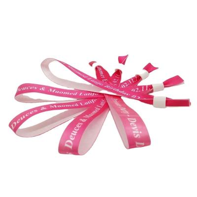 China Custom Polyester Woven Wristband 350x15mm for Events Festivals Promotions for sale