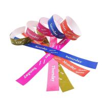 China Custom Tyvek Wristband 250x25mm Waterproof Event Admission Wristband for Guest VIP Vendor for sale