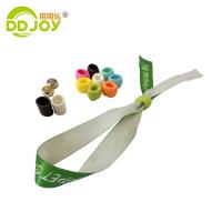 China Custom Polyester Woven Wristband 350x15mm for Events Festivals Promotions for sale