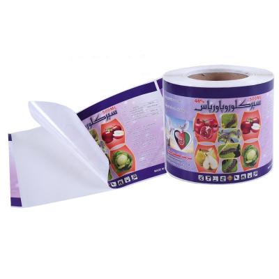 China Custom Waterproof PVC Vinyl Sticker Self-Adhesive Label for Cosmetic Food Packaging 500pcs for sale