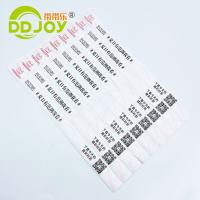 China Custom Tyvek Wristband 250x25mm Waterproof Event Admission Wristband for Guest VIP Vendor for sale