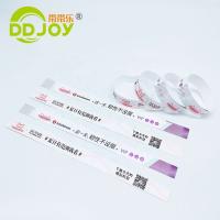 China Custom Tyvek Wristband 250x25mm Waterproof Event Admission Wristband for Guest VIP Vendor for sale