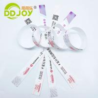 China Custom Tyvek Wristband 250x25mm Waterproof Event Admission Wristband for Guest VIP Vendor for sale
