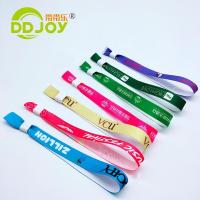 China Custom Logo Waterproof Adjustable Festival Wristband 350x15mm Recycled Cloth for sale