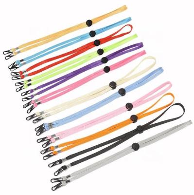 China Polyester Masking Lanyards 8mm Width 70cm Length Windproof Rope Lanyards in Multiple Colors for sale
