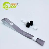 China Custom Logo Waterproof Adjustable Festival Wristband 350x15mm Recycled Cloth for sale