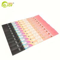 China Custom Logo Disposable Tyvek Wristbands 250x19mm Waterproof Paper Bracelets for Events for sale