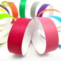 China Tear-Resistant Tyvek Paper Wristbands 250x25mm 250x19mm for Events for sale