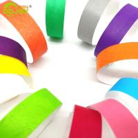 China Tear-Resistant Tyvek Paper Wristbands 250x25mm 250x19mm for Events for sale