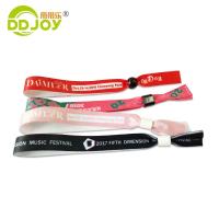 China Custom Woven Bracelet 350mm x 15mm for Festival Events with Custom Logo Printing for sale
