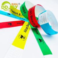 China Custom Tyvek Wristband 250x25mm Waterproof Disposable Arm Band for Holiday Events for sale