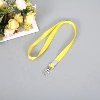 China Thermal Transfer Printing Flat Polyester Single Custom Sublimation Lanyards With Logo for sale