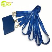 China Thermal Transfer Printing Flat Polyester Single Custom Sublimation Lanyards With Logo for sale