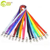 China Thermal Transfer Printing Flat Polyester Single Custom Sublimation Lanyards With Logo for sale
