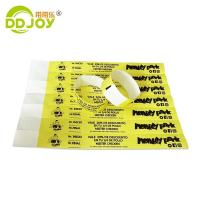 China Custom Tyvek Paper Wristbands One Color Printing 250x25mm for Events Parties Festivals for sale