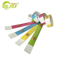 China Custom Tyvek Paper Wristbands One Color Printing 250x25mm for Events Parties Festivals for sale