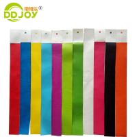 China Custom Logo Dupont Paper Wristband 250x25mm for Multipurpose Meeting Admission for sale