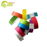China Custom Logo Dupont Paper Wristband 250x25mm for Multipurpose Meeting Admission for sale