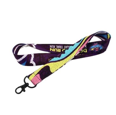 China Custom Logo Polyester Lanyards 90cm x 1.5cm with Heat Transfer Steel Bead for sale