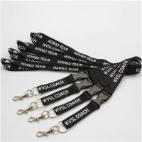 China Custom Logo Polyester Lanyards 90cm x 1.5cm with Heat Transfer Steel Bead for sale