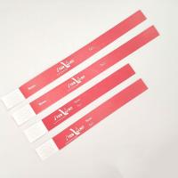 China Customized Tyvek Paper Wristband 250x19mm Waterproof Event Wristband with Printed Logo for sale