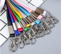 China Custom Polyester Sublimation Lanyard Keychain 2.5cm Width 90cm Length with Custom Logo for sale