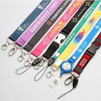 China Custom Polyester Sublimation Lanyard Keychain 2.5cm Width 90cm Length with Custom Logo for sale