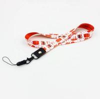 China Custom Polyester Sublimation Lanyard Keychain 2.5cm Width 90cm Length with Custom Logo for sale