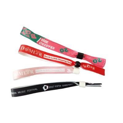 China Custom Logo Polyester Wristbands 350x15mm Eco Friendly for Events Gifts for sale