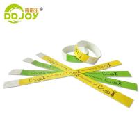 China Customized 3/4 Inch Tyvek Paper Wristbands Solid Color for Event VIP Club Admission for sale