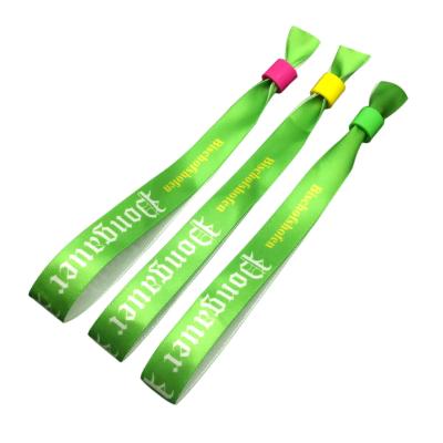 China Custom Printed Satin RFID Wristbands 350mm x 15mm for Event Festival Identification for sale