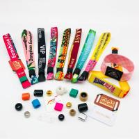 China Custom RFID Satin Fabric Wristbands 350x15mm for Event Festival Party Access Control for sale