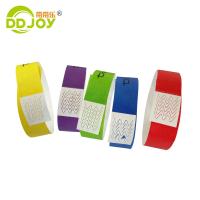 China ISO9001 Certified Waterproof Tyvek Paper Bracelets 250x25mm for Event Entry for sale
