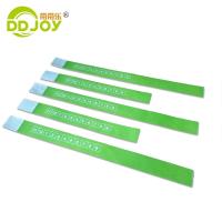China Customizable Tyvek Wristband 250x25mm Printable Disposable ID Wristband for Events for sale