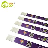 China Custom Tyvek Paper Wristbands 250x25mm Waterproof for Events Parties for sale