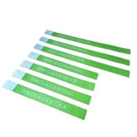 China Custom Tyvek Wristband 250x25mm for Festival Events with Monochrome or Color Printing for sale